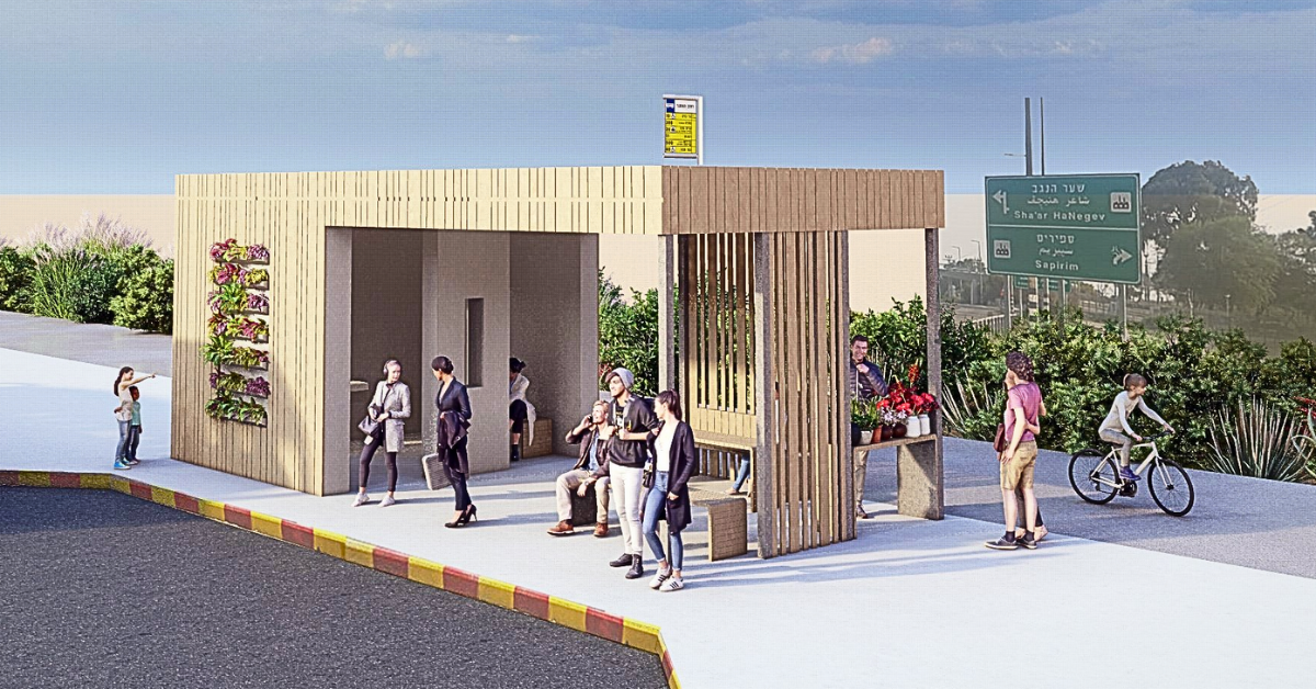 Technion innovations power protected bus stops near Gaza